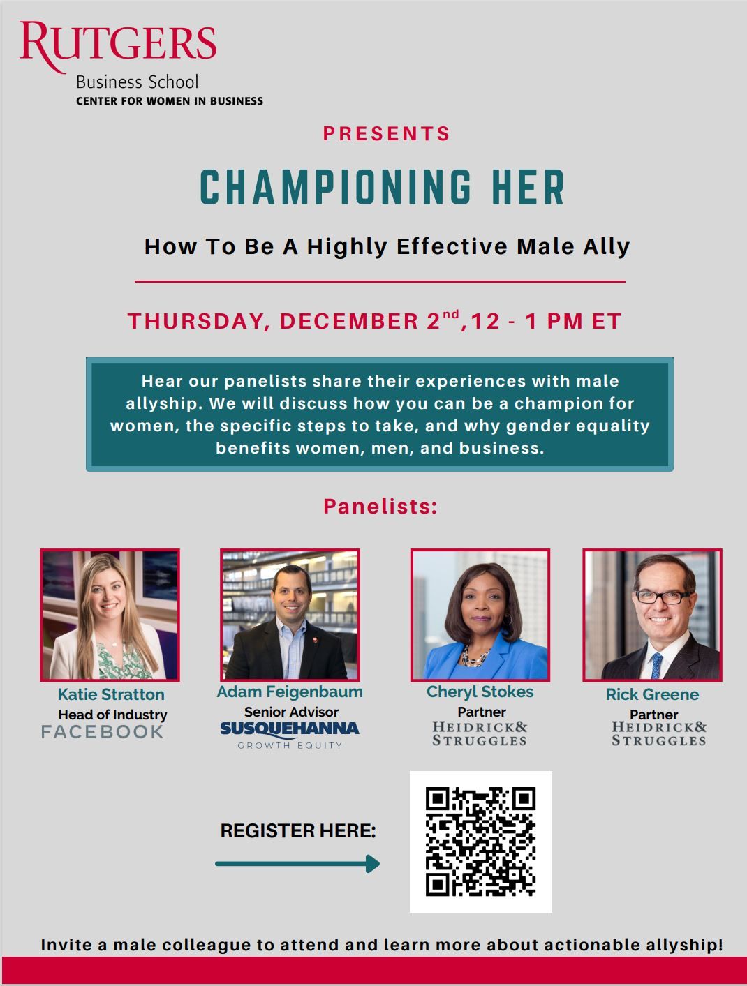 Championing Her: How to be a Highly Effective Male Ally – Rutgers ...